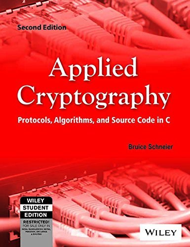 Applied Cryptography Protocols Algorithms And Source Code In C International Economy Edition