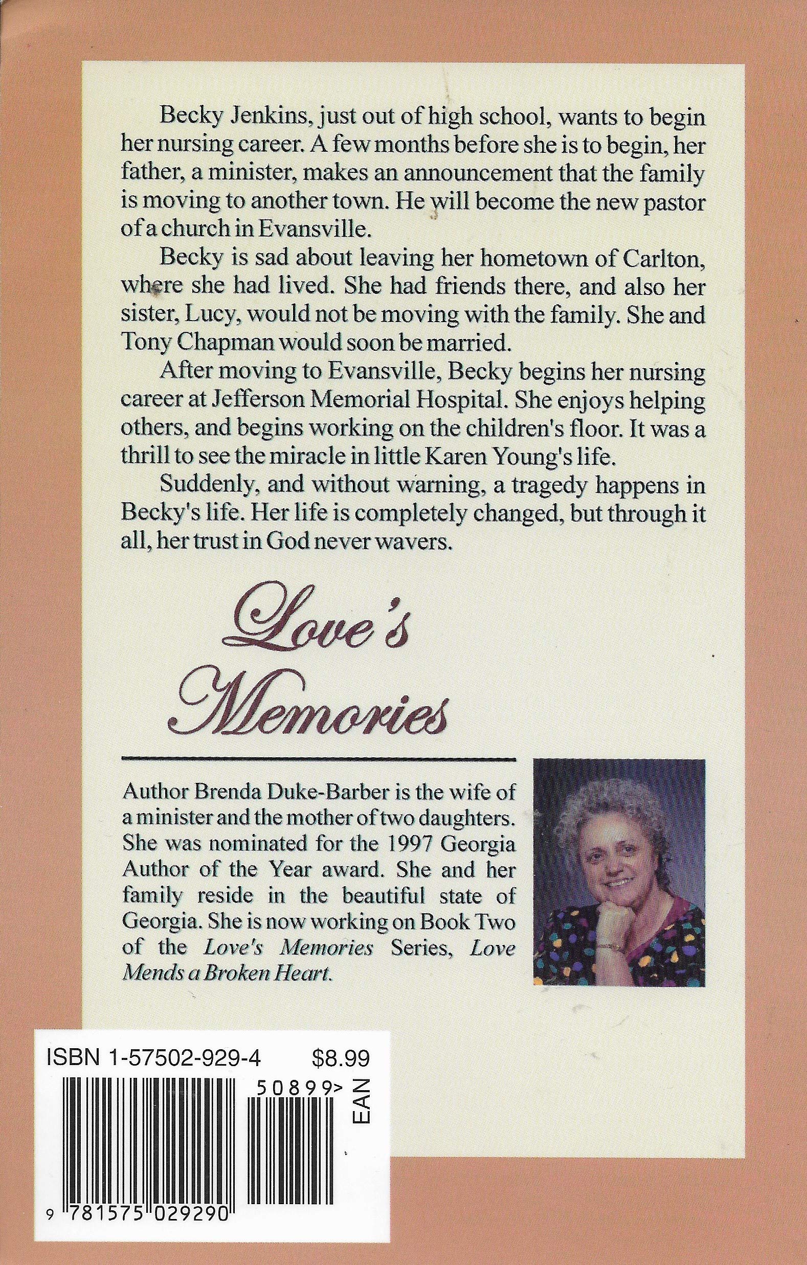 Love's Memories by Brenda Duke-Barber | Goodreads