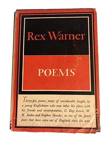 1938 Rare Poetry Book "Rex Warner Poems" First Edition [Hardcover ...