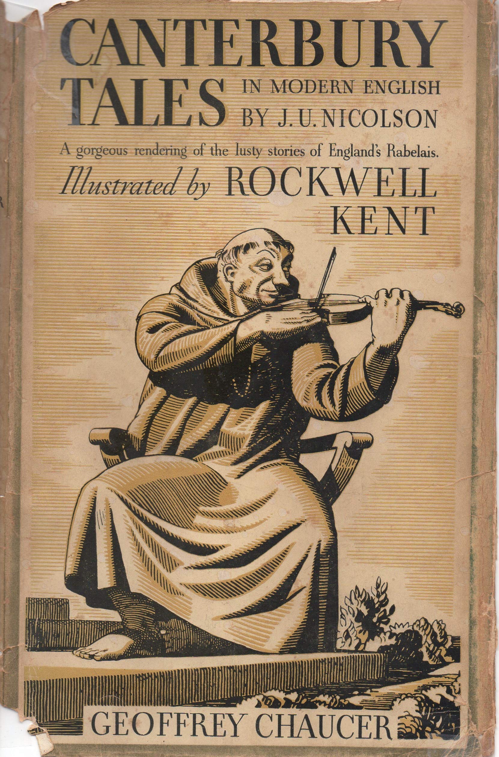 THE CANTERBURY TALES OF GEOFFREY CHAUCER. DE LUXE EDITION by Geoffrey ...