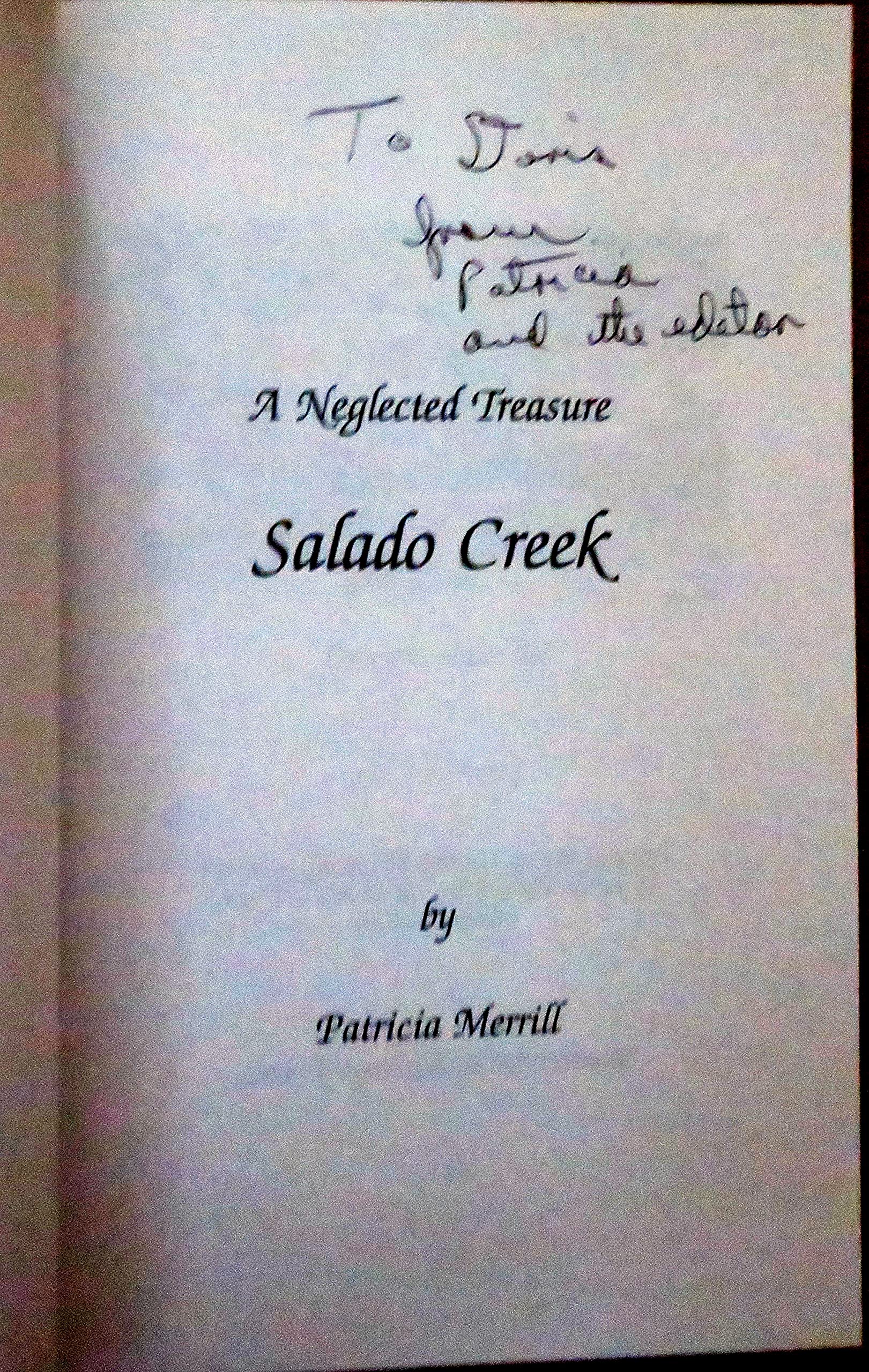 A Neglected Treasure: Salado Creek by Patricia Merrill | Goodreads