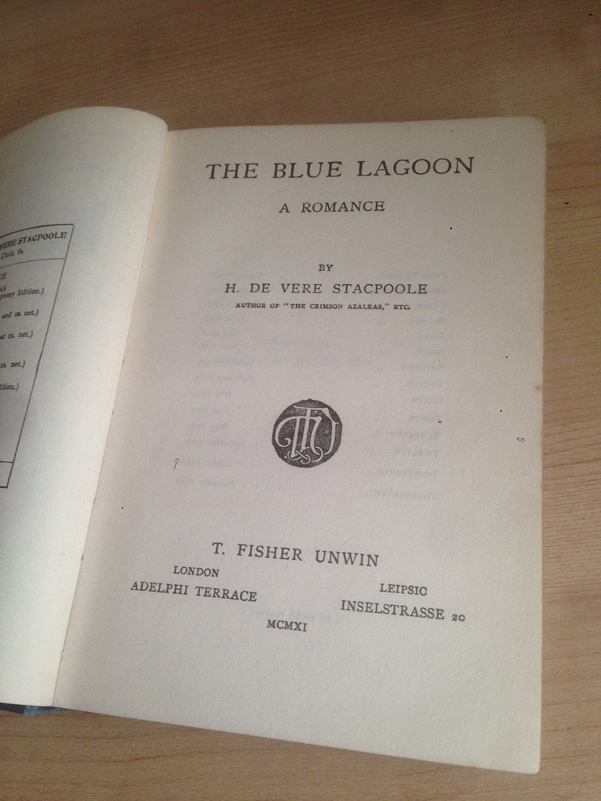The blue lagoon: a romance by Henry de Vere Stacpoole | Goodreads