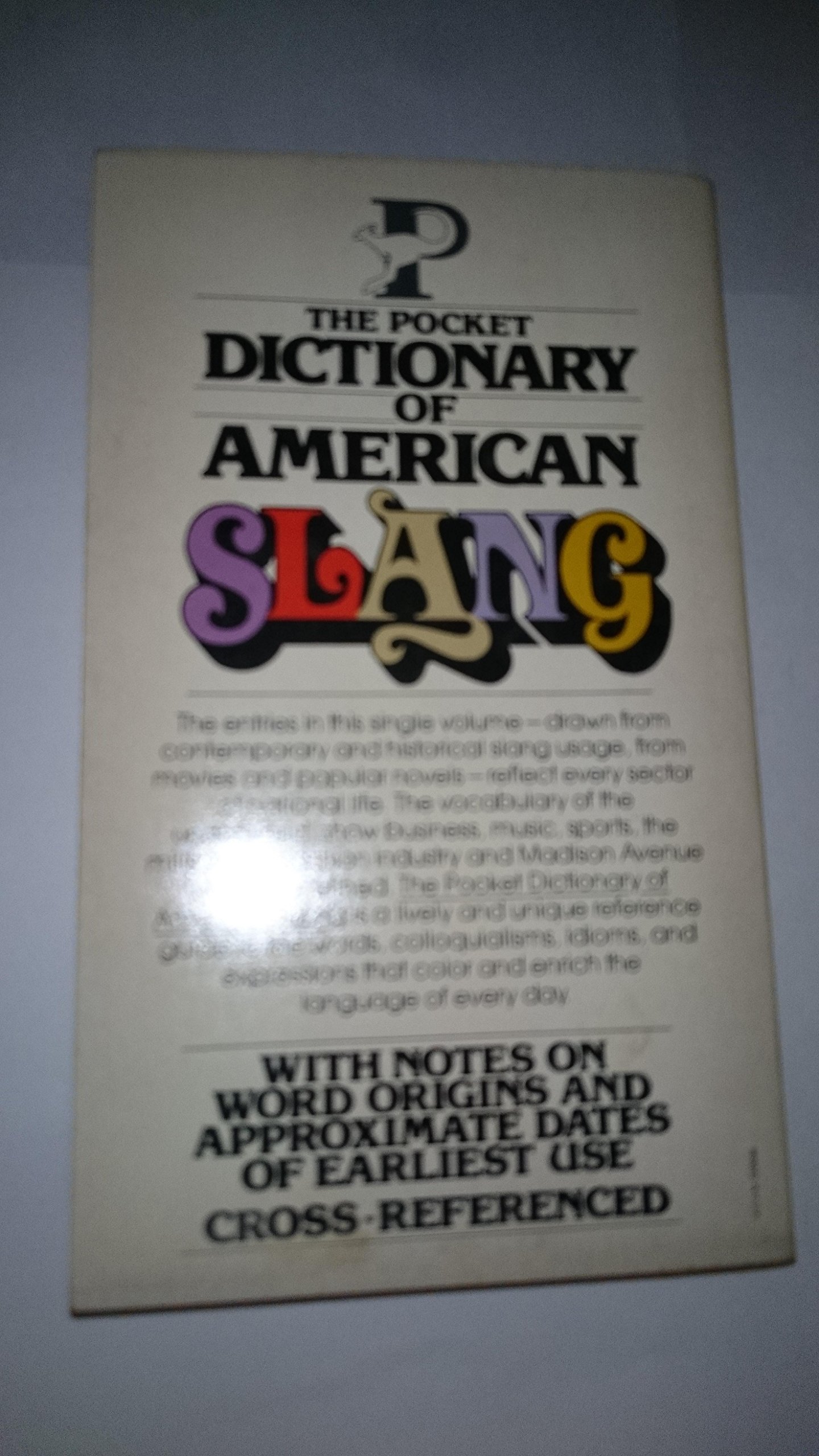 Pocket Dictionary of American Slang by Harold Wentworth | Goodreads