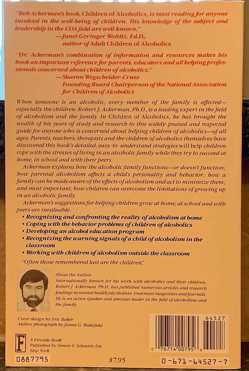 Children of Alcoholics: A Guide for Parents, Educators, and Therapists by Robert J. Ackerman ...