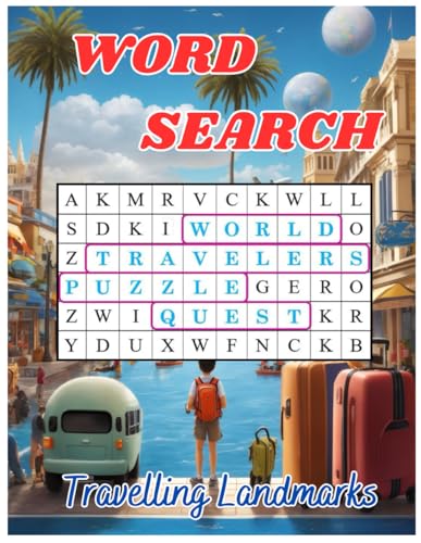 World Traveler's Word Search Puzzle Book for Teens, Adults & Seniors ...
