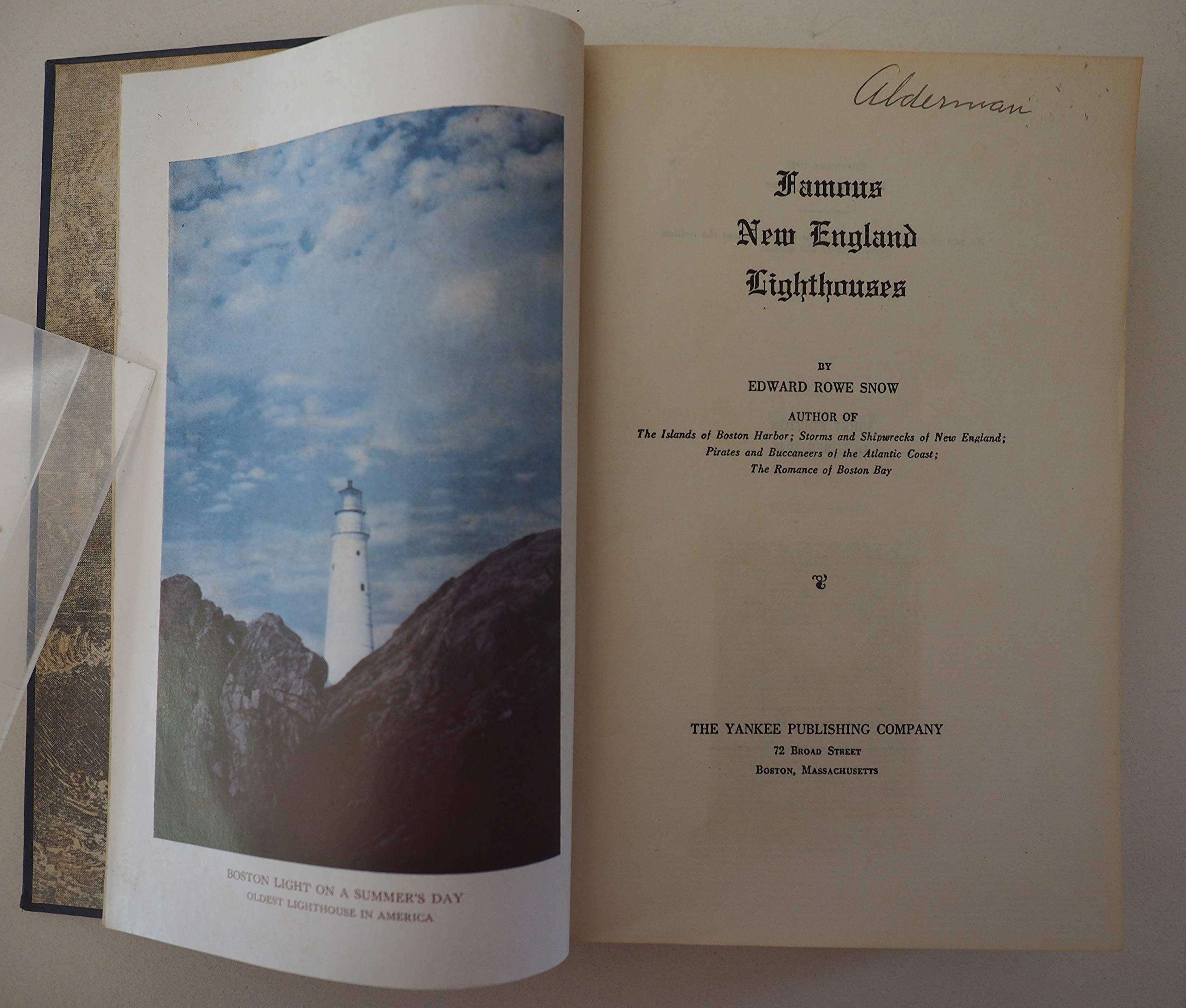 Famous Lighthouses of New England by Snow 1st Edition 1945 by Edward ...