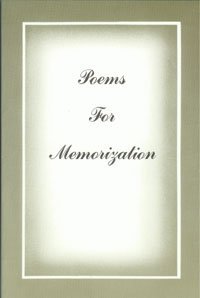 Poems for Memorization by Rod and Staff Publishing | Goodreads