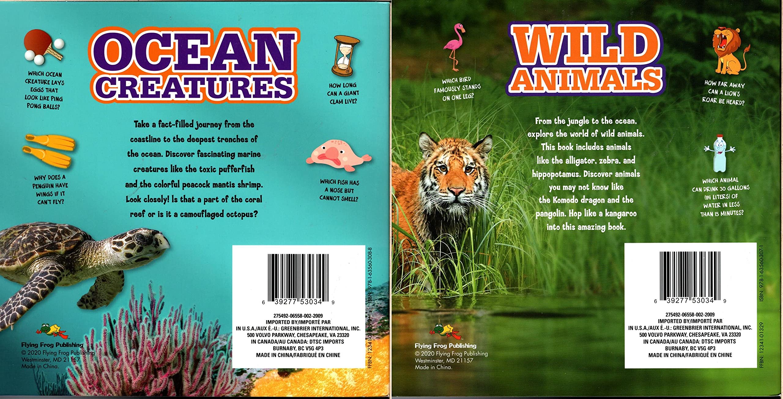 Learn about Wild Animals and Ocean Creatures - Children Book by Flying ...