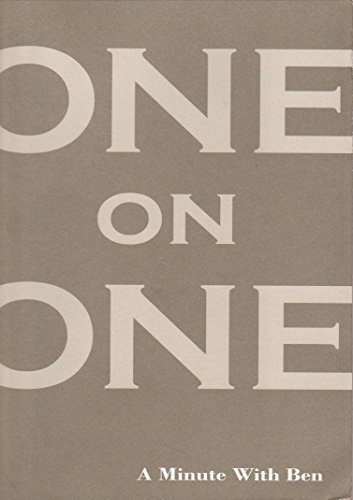One On One: A Minute With Ben by Ben Haden (2014-01-01) by Ben Haden ...