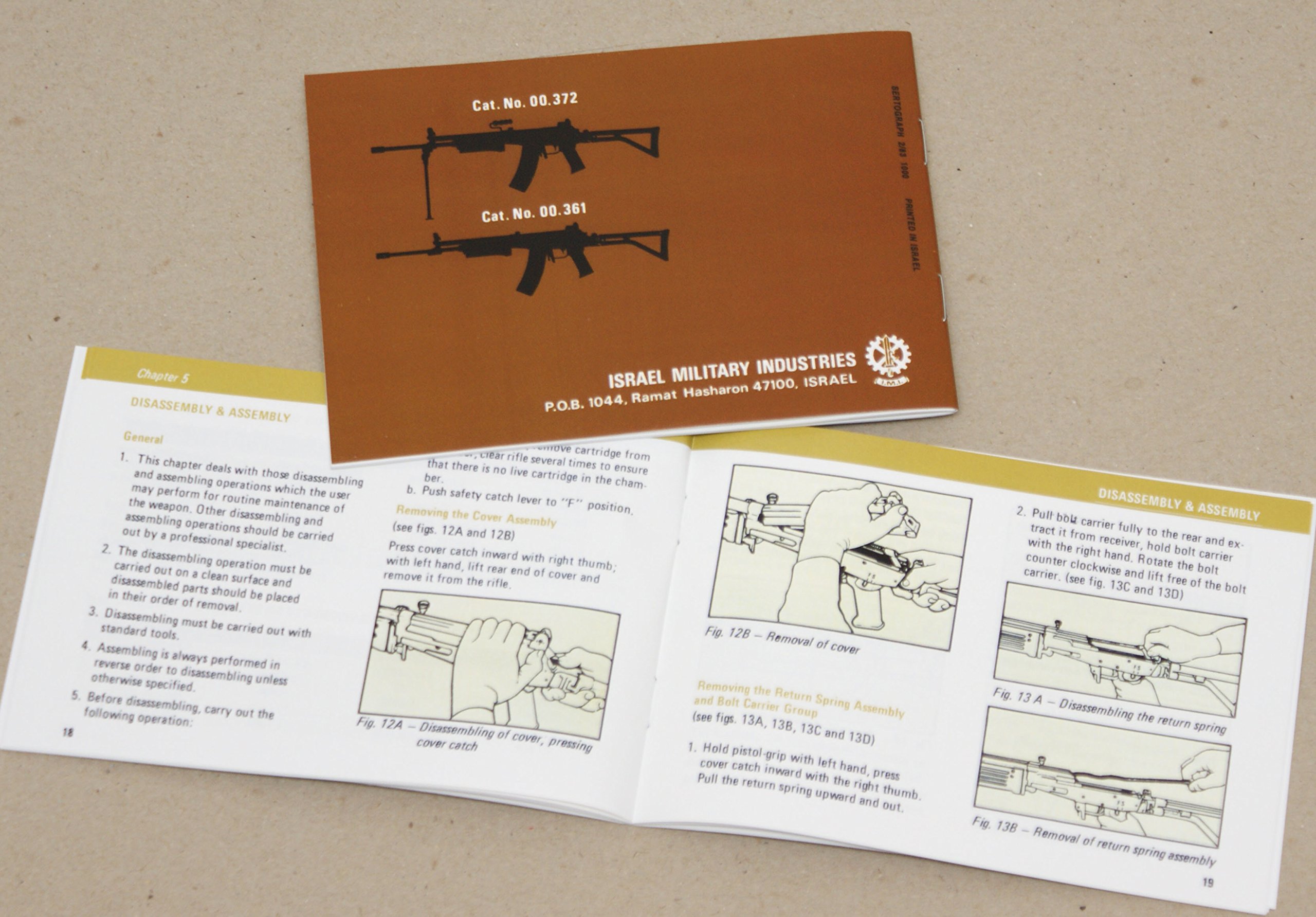 5.56mm Galil Semi-automatic Rifle Operator's Manual by Israel Military ...