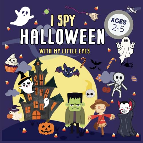 I spy Halloween Book For Kids Ages 2-5: Fun Holiday Guessing Activity ...