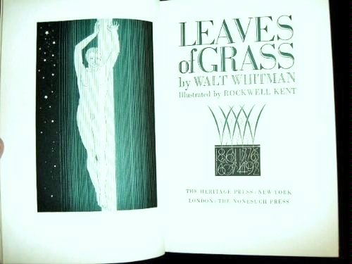 Leaves Of Grass. Walt Whitman's Great Poems Of America by Walt Whitman ...