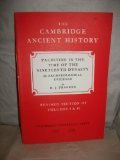 The Cambridge Ancient History (Fascicle): 67: Palestine in the Time of ...