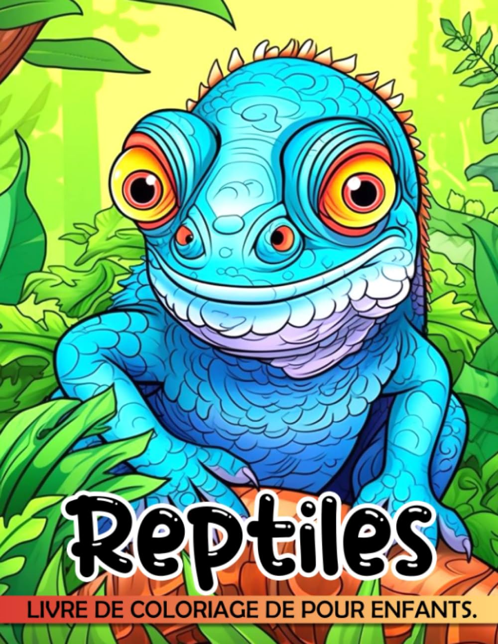 Livre de coloriage de reptiles pour enfants.: Découvrez le royaume ...