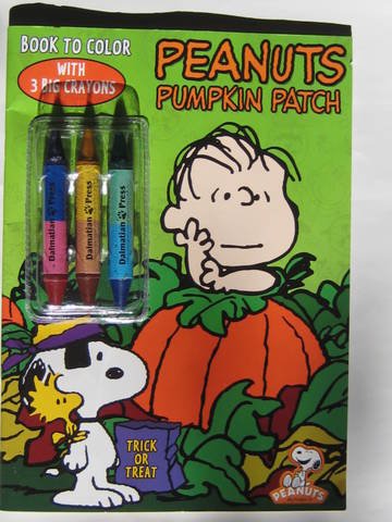 Peanuts Pumpkin Patch Book to Color With 3 Big Crayons by Jacob M ...