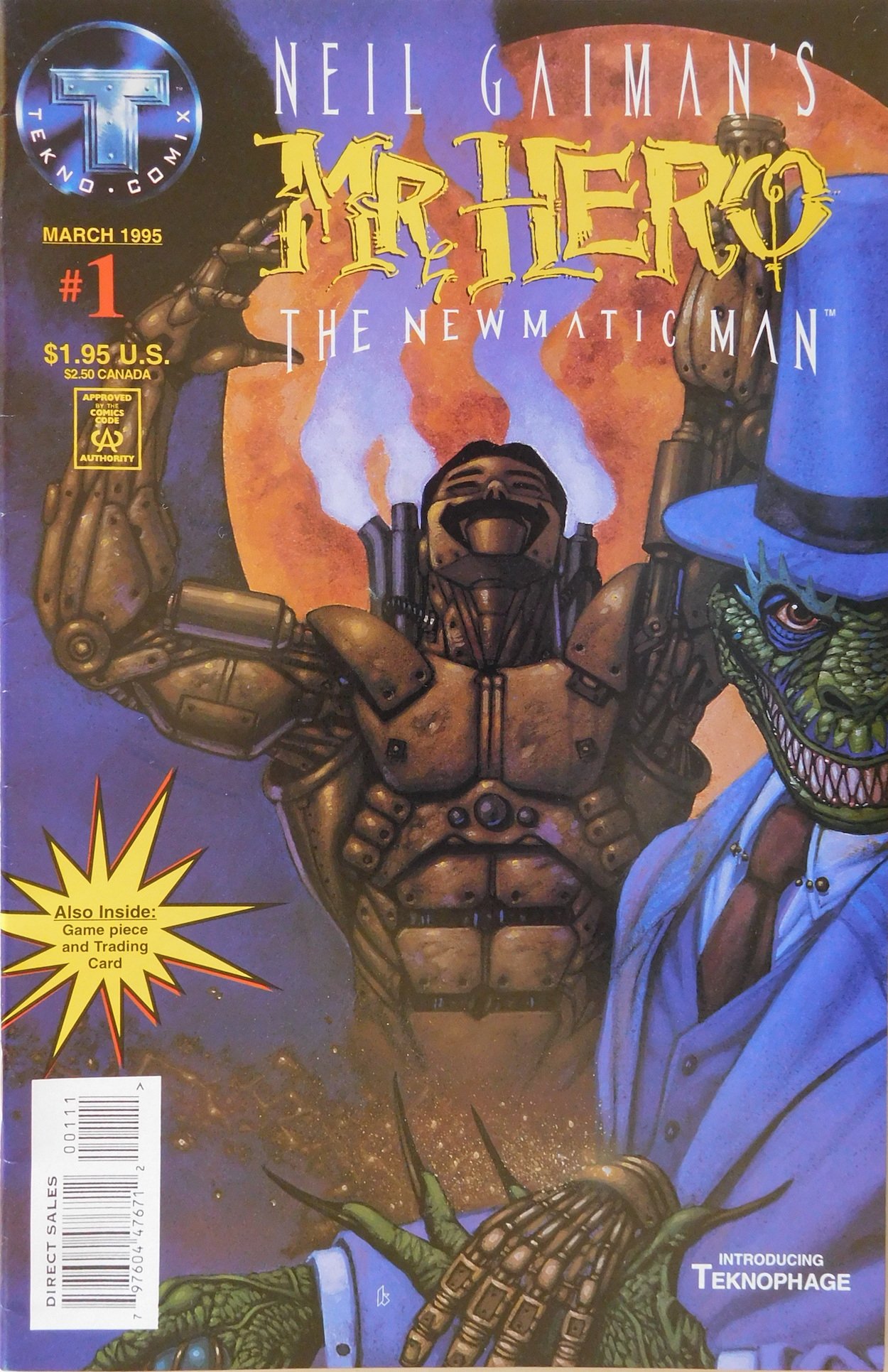 Neil Gaiman's Mr. Hero - The Newmatic Man, Vol. 1, No. 1, March 1995 by ...
