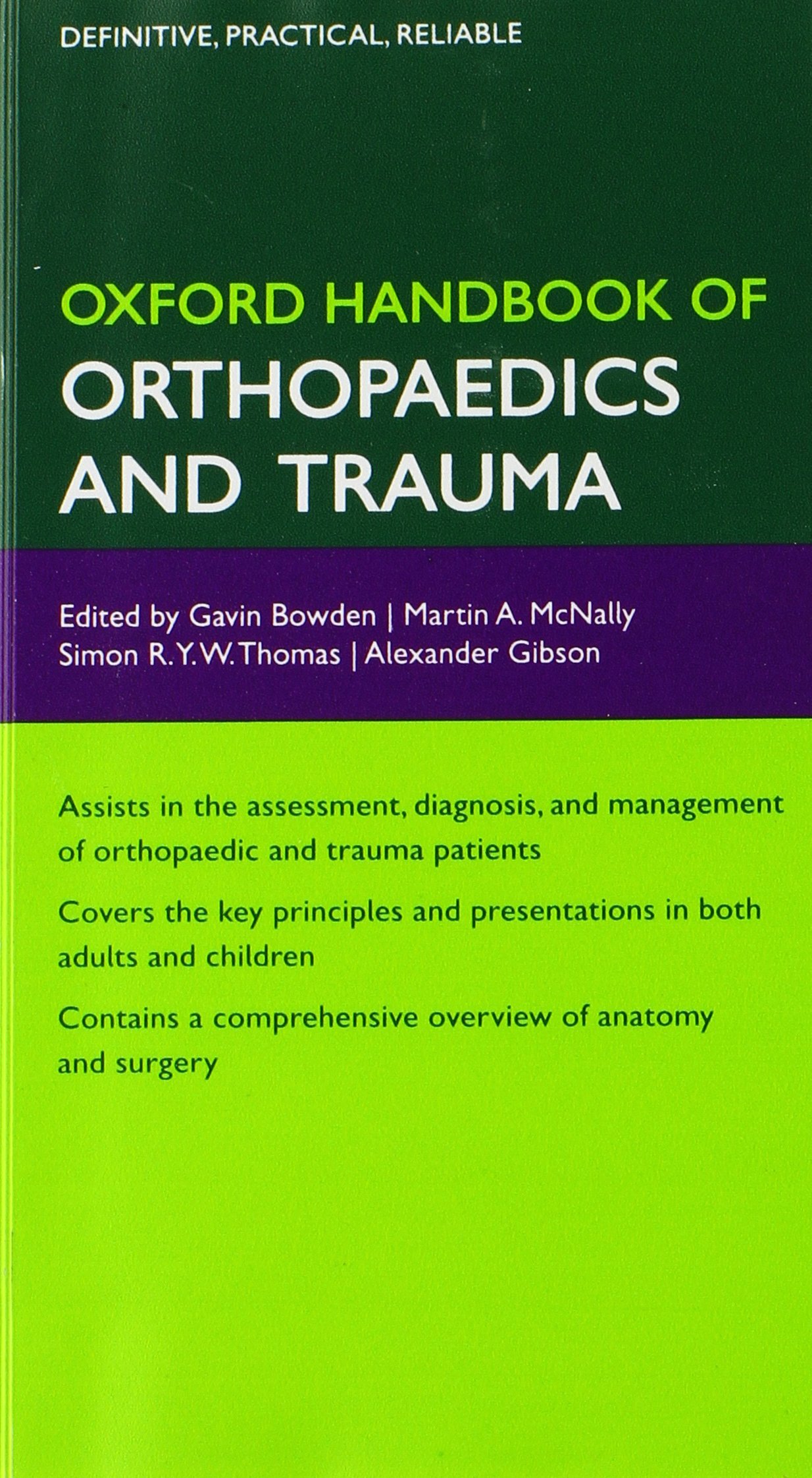 Oxford Handbook of Orthopedics and Trauma-INTERNATIONAL EDITION by ...