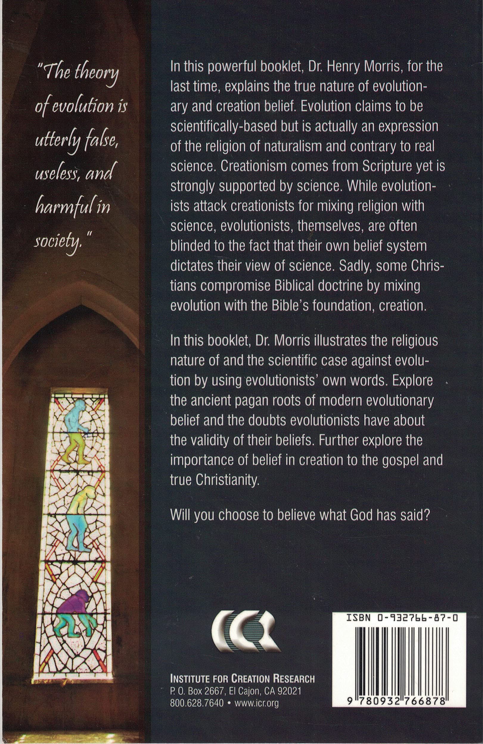 Some Call It Science: The Religion of Evolution by Henry M. Morris ...