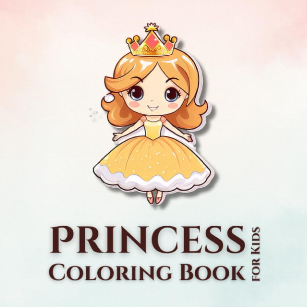 Princess Coloring Book for Kids: 50 Amazing Facts and Cute Coloring ...