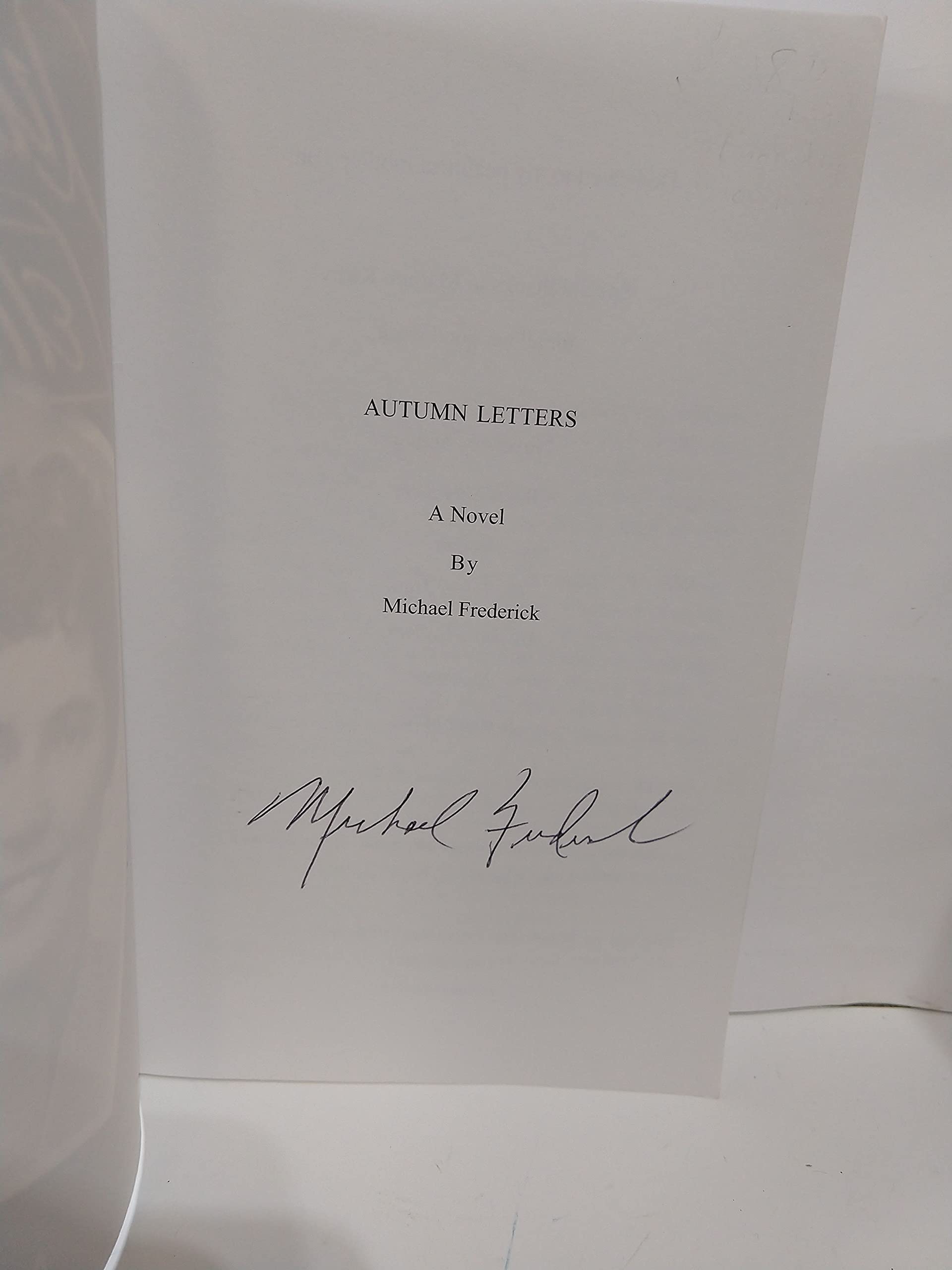 Autumn Letters by Michael Frederick | Goodreads
