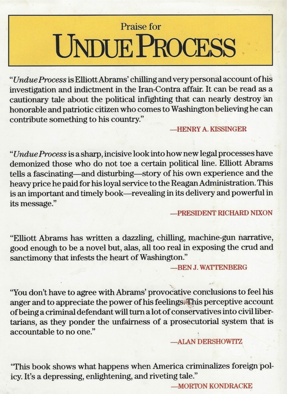 Undue Process a Story of How Political Differences Are Turned into ...