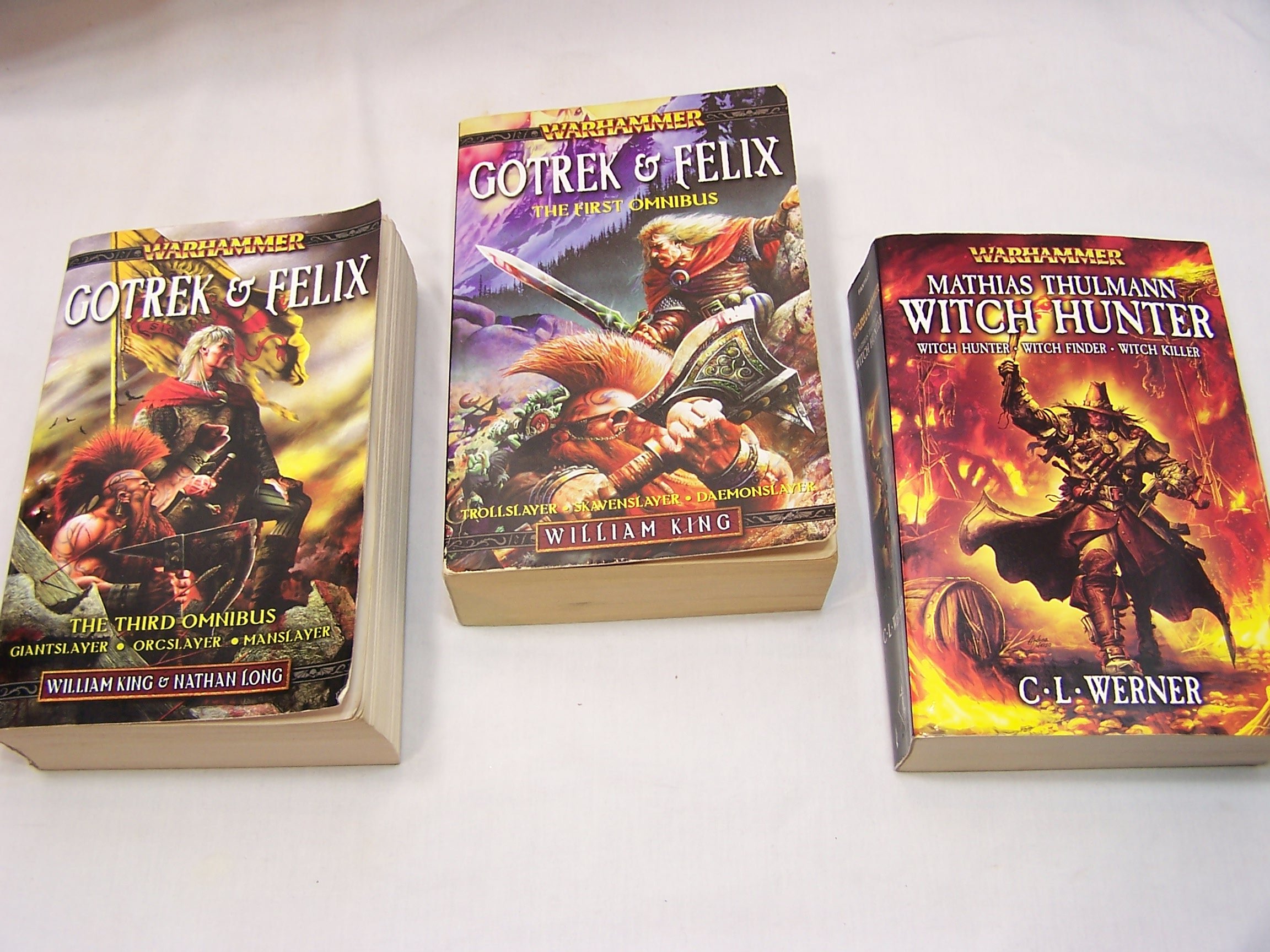 War Hammer Set of 3: Gotrex & Felix~1st Omnibus: Trollslayer ...