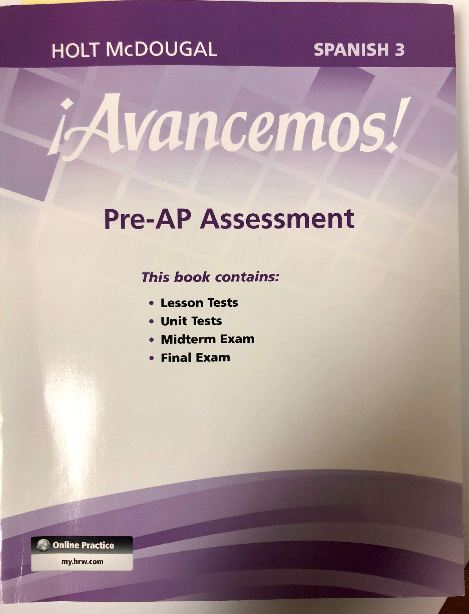 Pre-AP Assessment (Avancemos!, Level 3) (Spanish Edition) by Hmd ...