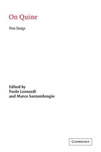 On Quine: New Essays 1st Edition by Leonardi, Paolo published by ...