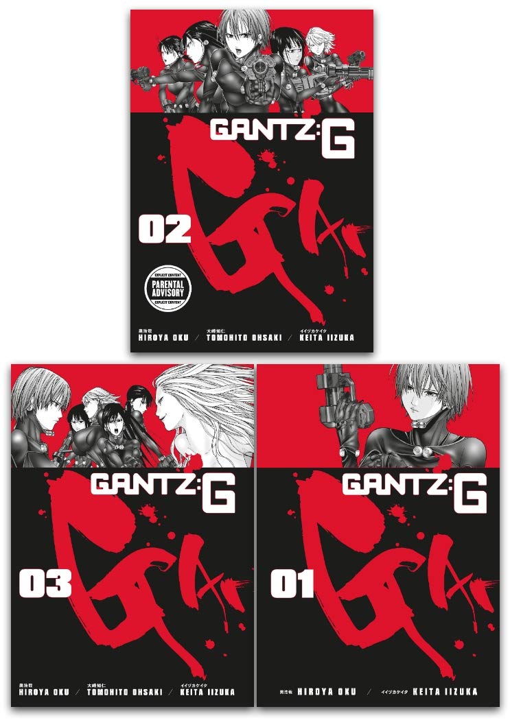 Gantz G Series 3 Books Collection Set (Gantz:G, #1-3) by Hiroya Oku ...