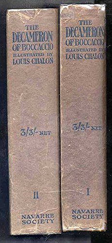The Decameron Two Volume set by Faithfully Translated by J. M. Rigg with an Illustrated ...