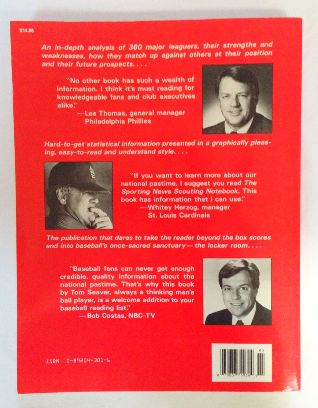 Tom Seaver's Scouting Notebook 1989 by Tom Seaver | Goodreads