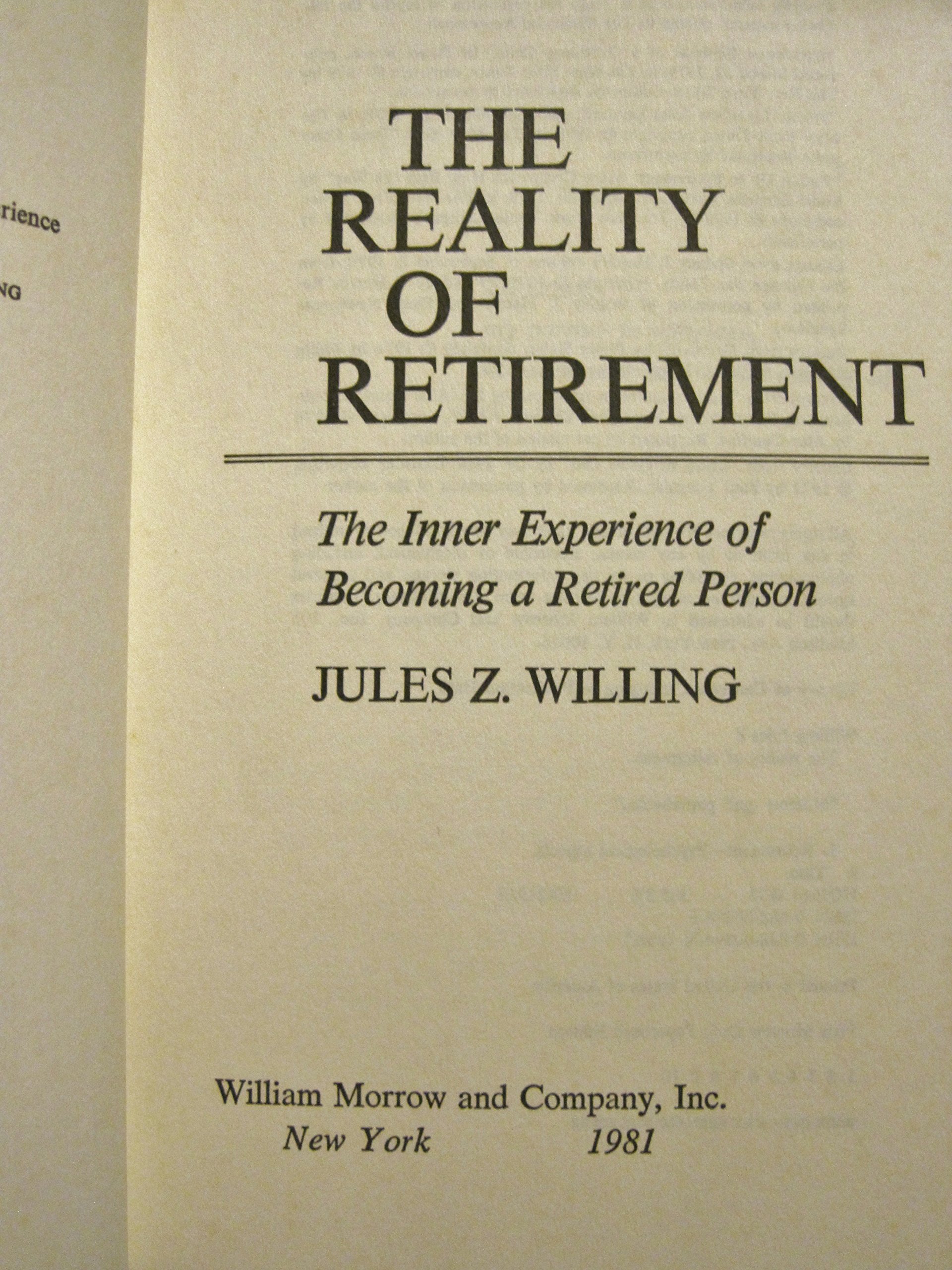 The Reality of Retirement by Unknown | Goodreads