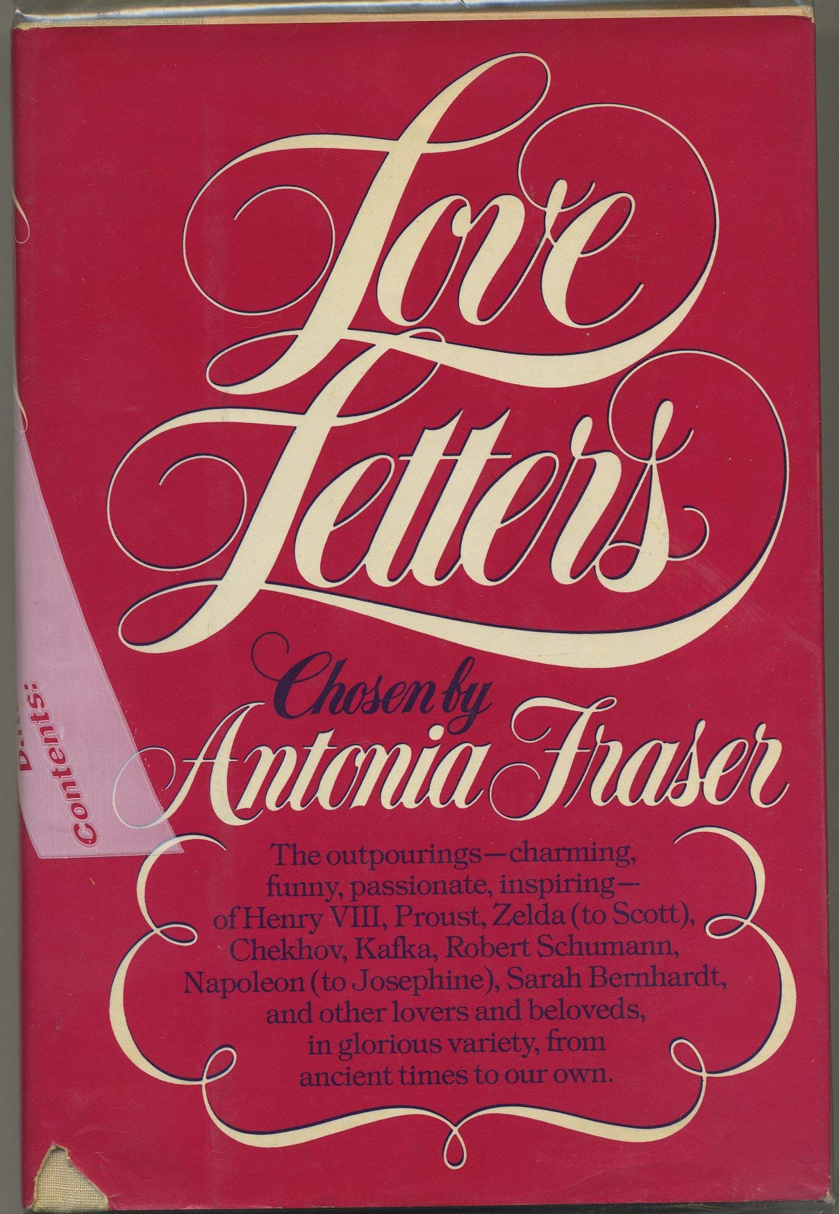 Love Letters Chosen By Antonia Fraser by Antonia Fraser | Goodreads