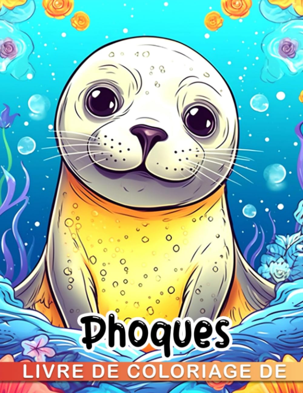 Livre de coloriage de phoques: 30 pages de dessins amusants et uniques ...