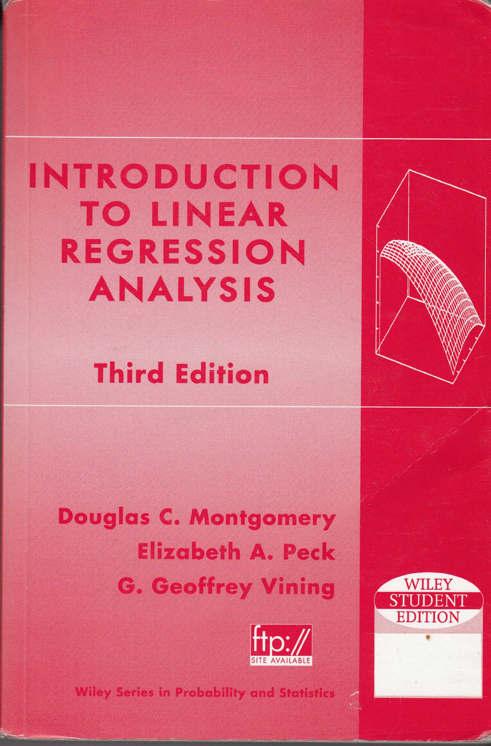 Introduction To Linear Regression Analysis By Elizabeth A Peck G