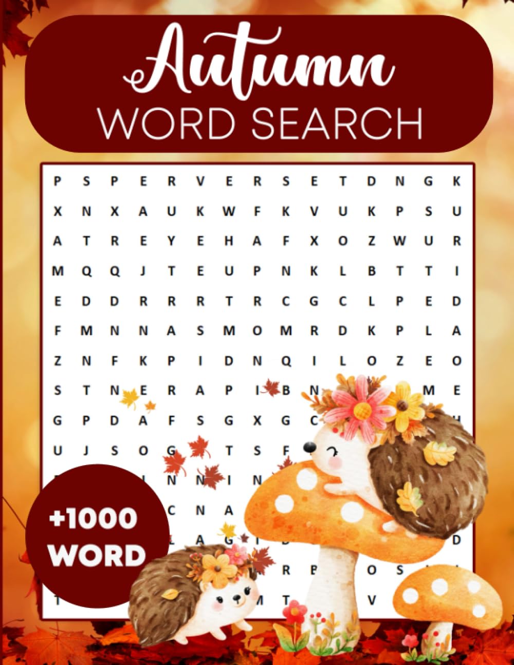 Autumn Word Search Puzzle Large Print: 1000+ words Autumn Large Print ...