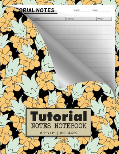 Tutorial Notes Notebook: College Tutorial Notes Tracker | Student Lined ...