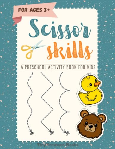 SCISSOR SKILLS PRESCHOOL ACTIVITY BOOK FOR KIDS: Cutting and Coloring ...