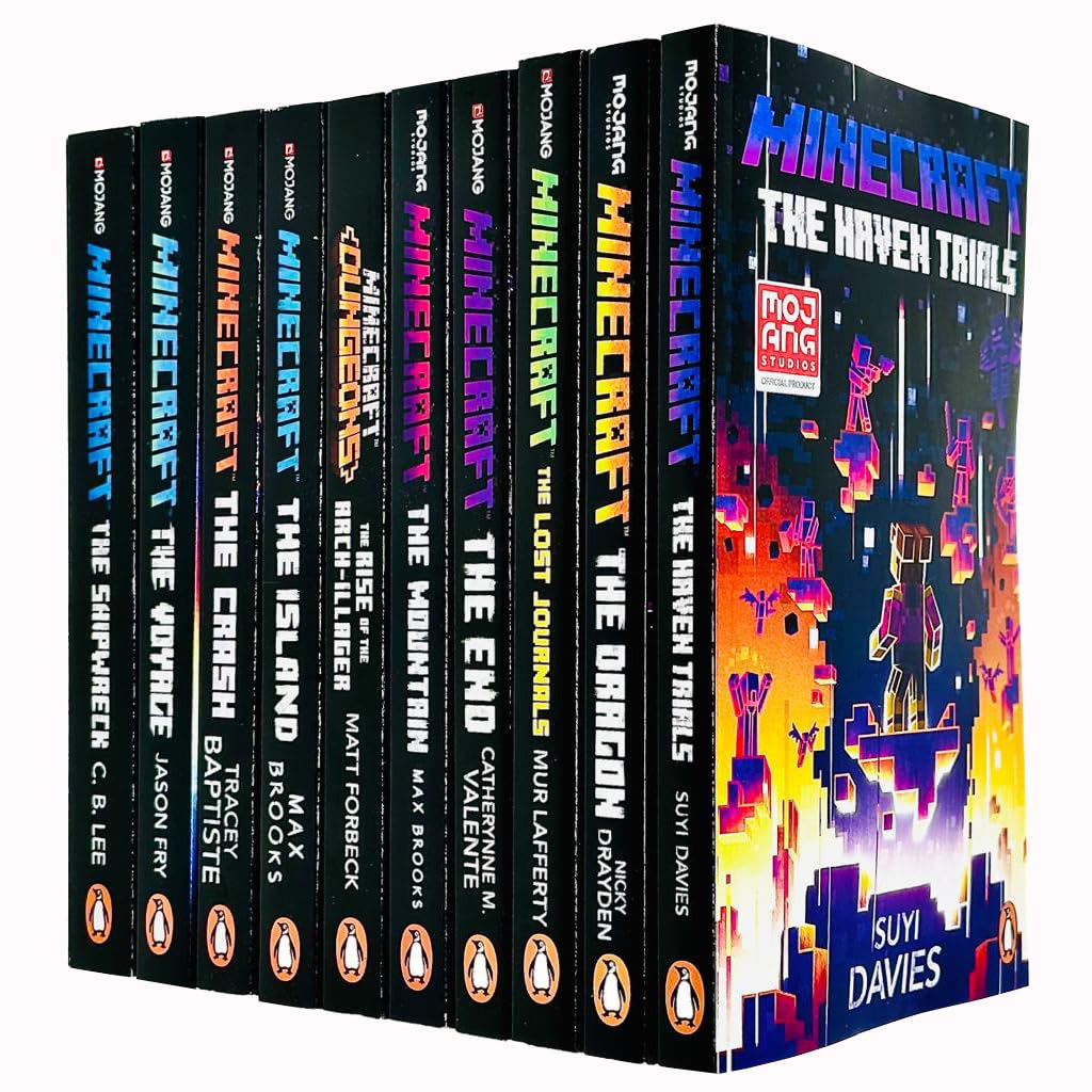 An Official Minecraft Novels 10 Books Collection Set by Jason Fry C.B ...