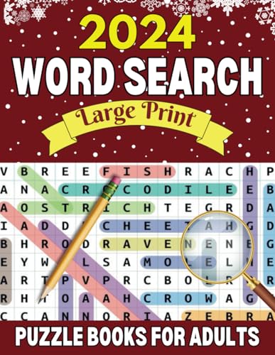 2024 Word Search Large Print Puzzle Books for Adults: Large Print Word ...