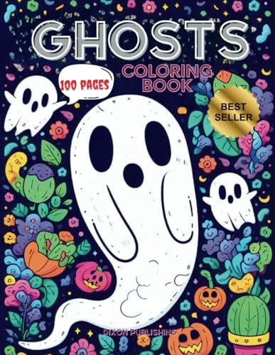 Spooky Ghost Coloring Book: A Spooky Cute Coloring Book, Get Spooked ...