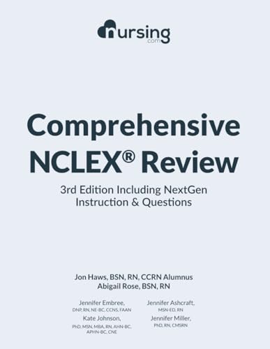 Comprehensive NCLEX Review: 3rd Edition Including NextGen Instructions ...
