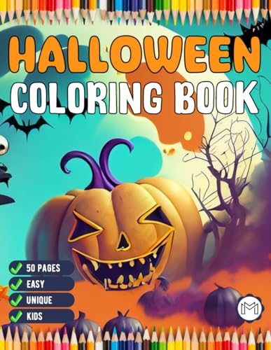 Halloween Coloring Books for Kids Ages 8-12 50 Pages Halloween Coloring ...