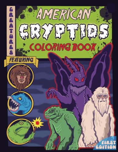 American Cryptids: Coloring Book full of Cryptozoology Creature and Monsters from American ...