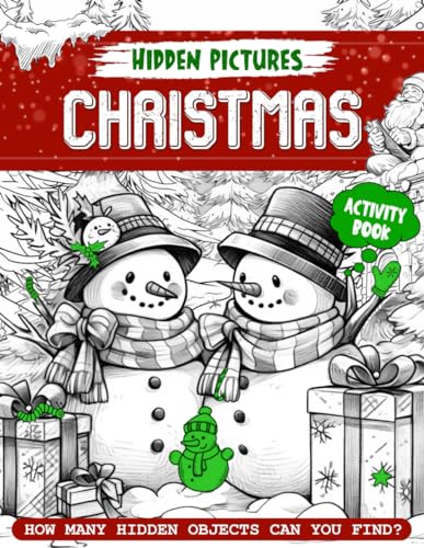 Christmas Hidden Pictures Book: Hidden Objects Puzzle Books For All ...