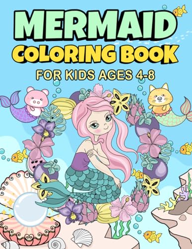 Mermaid Coloring Book for kids: Cute and unique designs coloring book ...