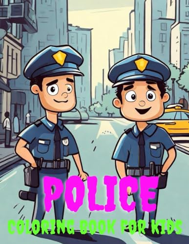 Police Coloring Book For Kids: Police Officers, FBI Agents, Detectives ...