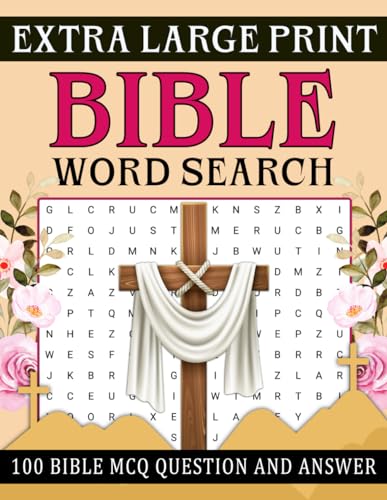 Extra Large Print Bible Word Search: Large Print Challenging Puzzles ...