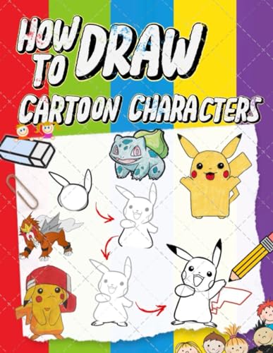 How To Draw Cartoon characters: Simple and Easy Step-by-Step Guide Book ...