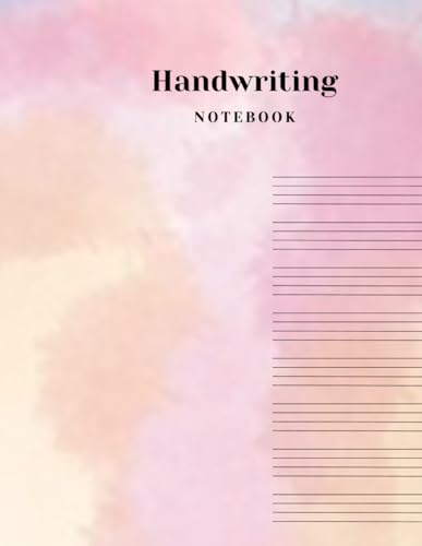 Handwriting Notebook: Pastel Four Lined For Kids | Book For Kids ...